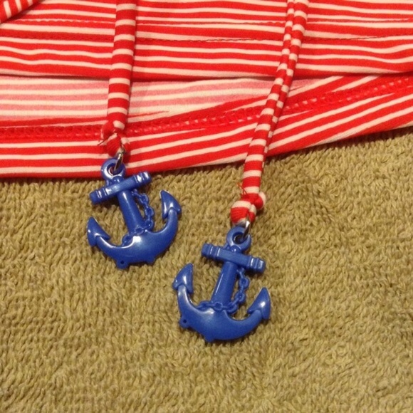 2Chillies | Swim | Redwhite Striped Tankini Swimsuit Set | Poshmark